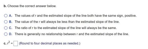 Solved A Simple Linear Regression Was Used To Model The Chegg