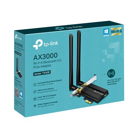 Tp Link Ax Dual Band Wi Fi And Bluetooth Pci E Adapter Archer Tx E Linkqage