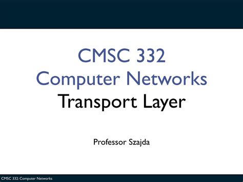 Pdf Cmsc 332 Computer Networks Transport Layer Dokumentips