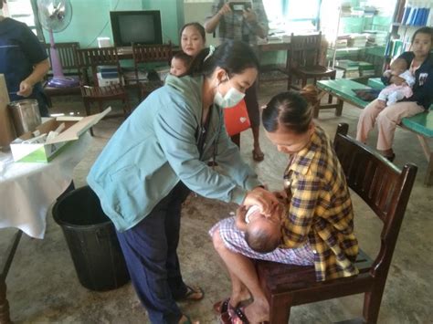 ဘီးလင်းမြို့နယ်တွင် မွေးကင်းစမှ အသက် ၂ နှစ်အောက် ကလေးနှင့်ကိုယ်ဝန်ဆောင်မိခင်များအား ပုံမှန်ကာကွယ