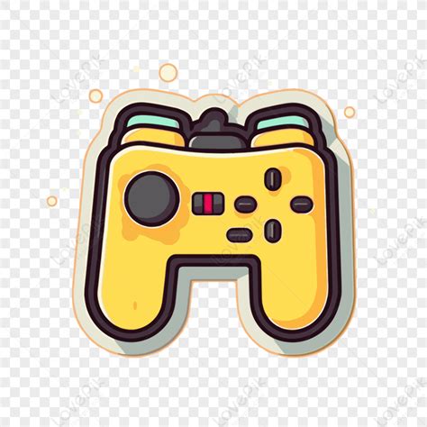 노란색 비디오 게임 컨트롤러 벡터상표 Png 일러스트 무료 다운로드 Lovepik