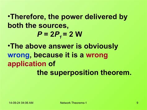 Network Theorems For Network Solving And Design Ppt