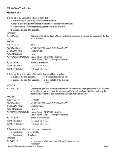 Ch 03 Data Visualization Pdf Chart Statistics