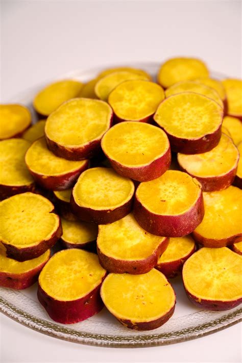 Khoai lang cắt lát tròn cấp đông có vỏ DJF