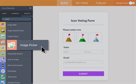 Image Picker Form Widgets Jotform