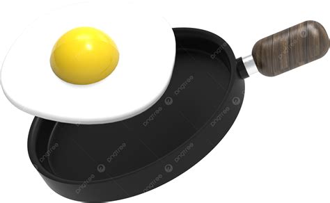 테플론과 3d 일러스트 렌더링 비행 계란 주방 테프론 음식 Png 일러스트 및 Psd 이미지 무료 다운로드 Pngtree
