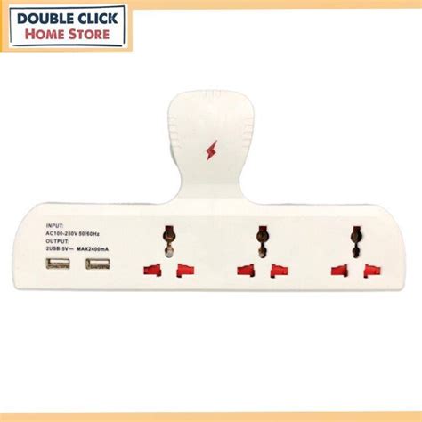 Way Way Mini Multi Socket T Adaport Universal Socket Extension Plug Neon Indicator Wall