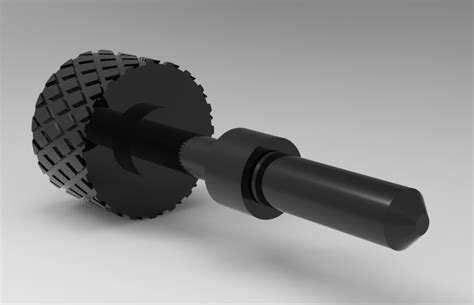 Autodesk Inventor 3d Cad Model Of Adjusting Bolt Knurled Head M3x0 5 L 10 Thousands Of Free