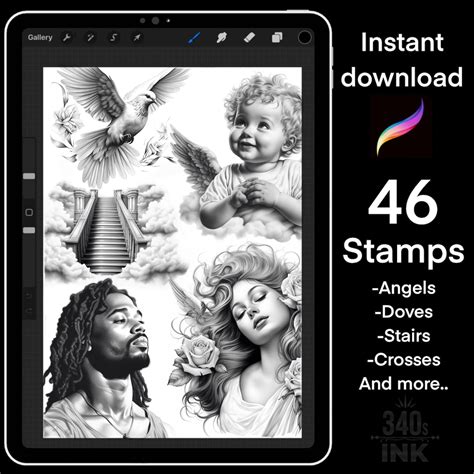 Biblical Procreate Stamps 2 0 Realism Brushes Detailed Procreate