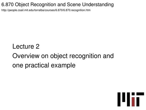 Ppt 6 870 Object Recognition And Scene Understanding Powerpoint