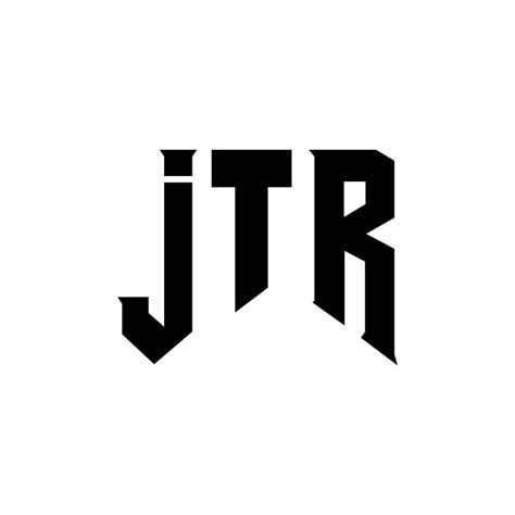 Jtr Letter Logo Design For Technology Company Jtr Logo Design Black And