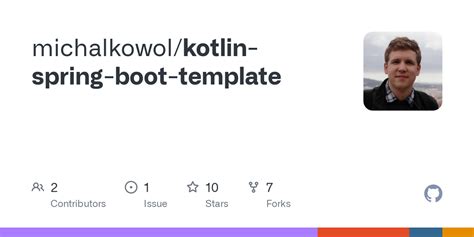 GitHub Michalkowol Kotlin Spring Boot Template