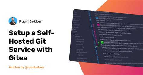 setup a self hosted git service with gitea