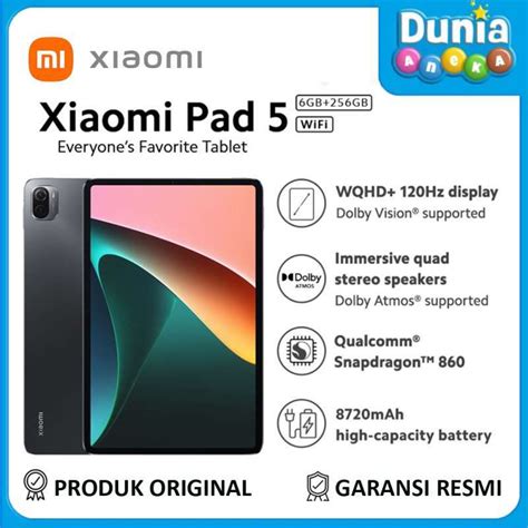 Jual Xiaomi Pad Gb Gb Snapdragon Mp Kamera Layar Wqhd Hz Mah Di Seller
