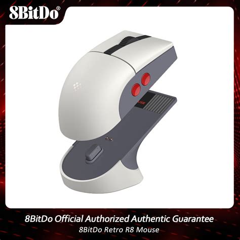 8bitdo Retro R8 Mouse With Paw 3395 Optical Sensor Dpi 26k Wireless 4k Polling Mouse With
