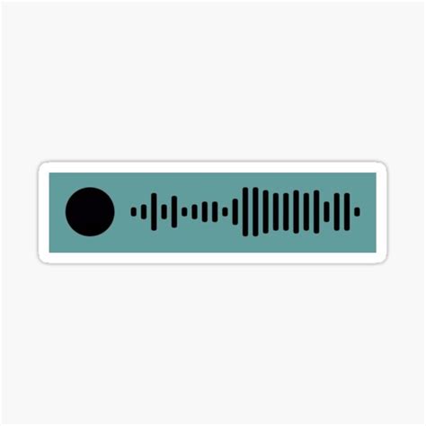 Would That I By Hozier Spotify Scan Code Sticker For Sale By Sisters Lab Redbubble