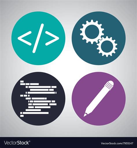 Development And Software Design Royalty Free Vector Image