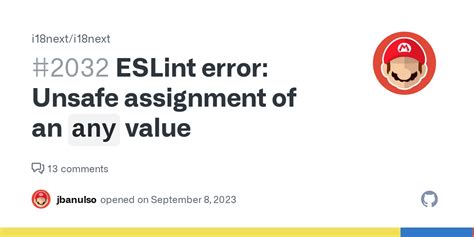 eslint error unsafe assignment of an `any` value · issue 2032 · i18next i18next · github