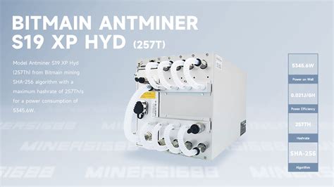 Bitmain Antminer S19 Xp Hyd Bitcoin Miner 257t 5345w Sha 256 Miners1688