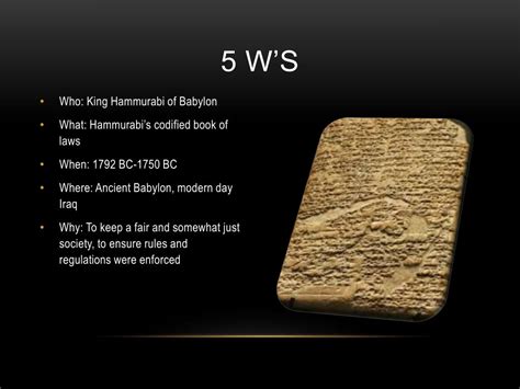 PPT HAMMURABI CODE PowerPoint Presentation Free Download ID
