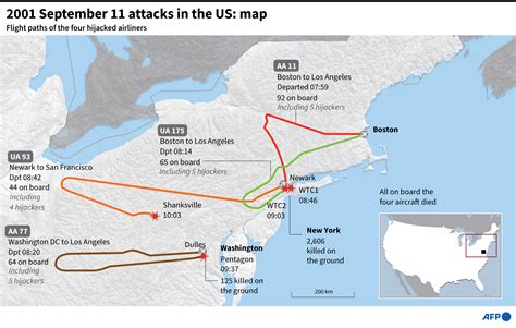 Flight 11 Flight Path