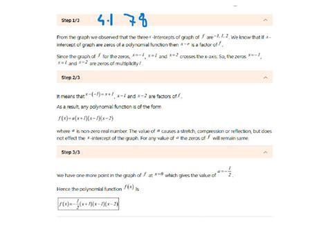 chapter 4 math exercise step 4 78 from the graph we observed that