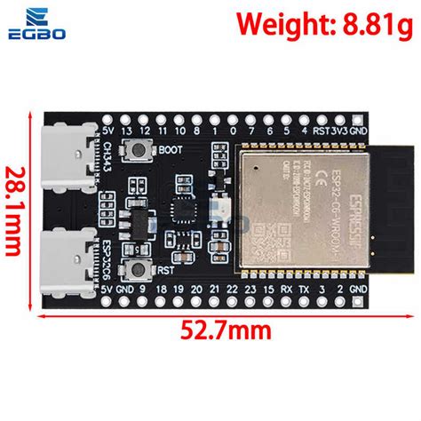 Wifibluetooth Esp32esp32 C6 Internet Of Things Dual Type C