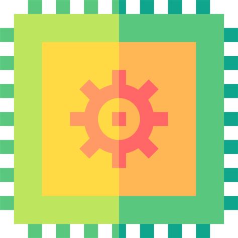 Processor Basic Straight Flat Icon Processor Basic Straight Flat Icon