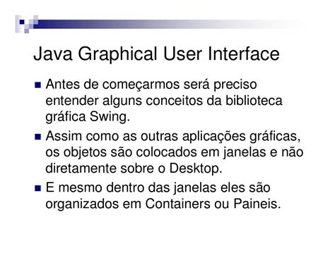 java interface gráfica swing