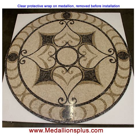 Mariposa 48 Honed Mosaic Floor Medallion Floor