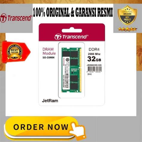 Promo Transcend Ddr4 2666mhz 32gb So Dimm Ram Ddr4 32gb Pc 2666 Sodimm Diskon 10 Di Seller