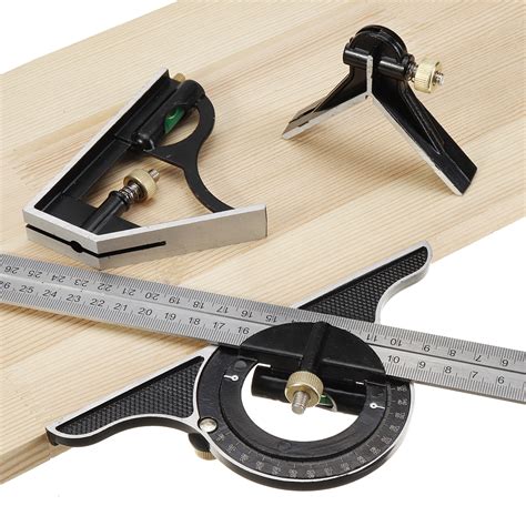 12″ 300mm Combination Square Protractor Level Measure Measuring Angle
