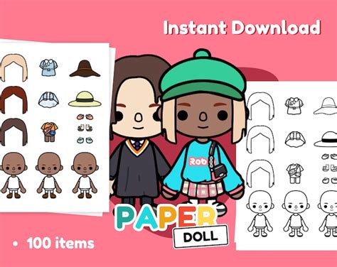Printable Toca Boca Inspired Printable Blind Bags Fun And Creativity