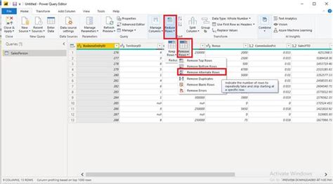 Removing Unnecessary Rows Using Power Query In Power Bi