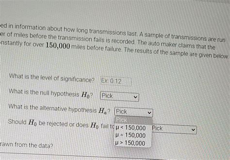 Solved An Auto Maker Is Interested In Information About How