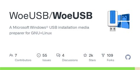 GitHub WoeUSB WoeUSB A Microsoft Windows USB Installation Media Preparer For GNU Linux