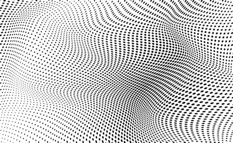 Premium Vector Abstract Background With Dots Optical Spotted Texture Halftone Dot Pattern Wavy