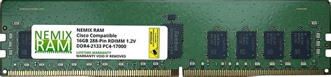 UCS-MR-1X162RU-A - Cisco 16GB 1X16GB PC4-17000P 2RX4 DIMM at Amazon.com