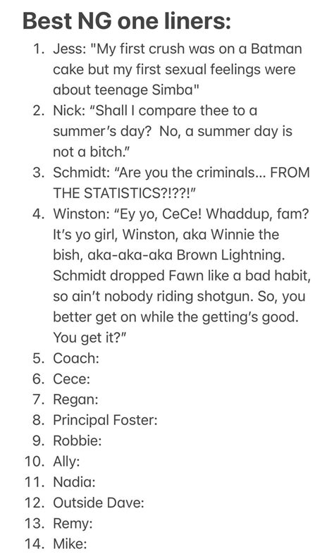 Vote For Your Favorite One Liner Coach Rnewgirl