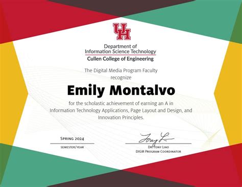 Emily M Montalvo On Linkedin Grateful To Have Earned Yet Another Certificate For Earning An A