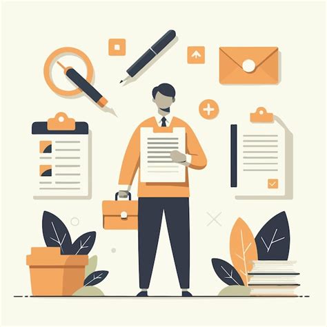 Premium Vector Person With Notepad Simple And Minimalist Flat Design Style