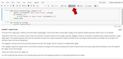 Chatgpt لـ Jupyter الاضافة Chatgpt لـ Jupyter Notebooks التعلم