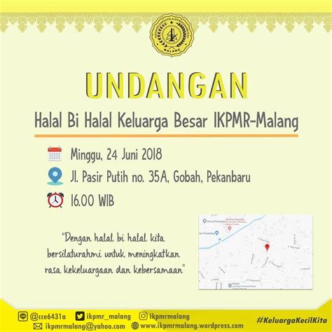 Undangan Halal Bihalal Keluarga Besar