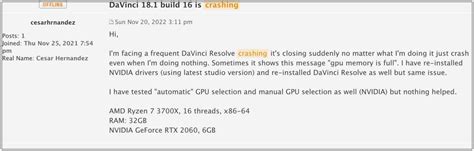 Davinci Resolve Crashingnot Working After V181 Update Fix