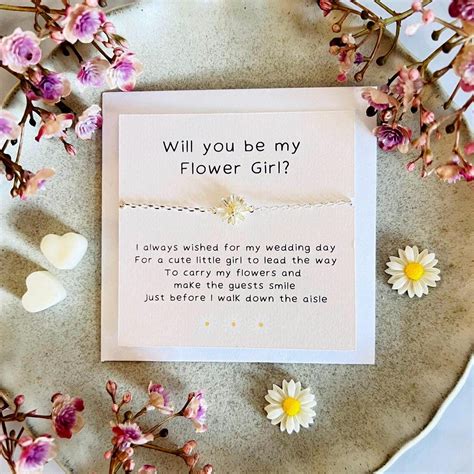Flower Girl Proposal Keepsake T Young Bridesmaid T Bridal