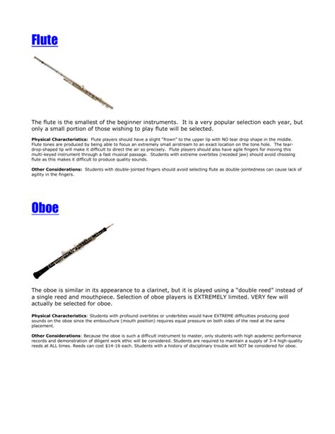 Instrument Selection Guide