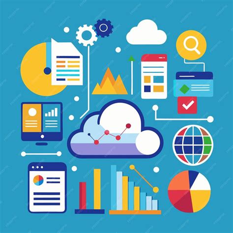 Cloud Computing And Data Analytics Infographic Premium Ai Generated