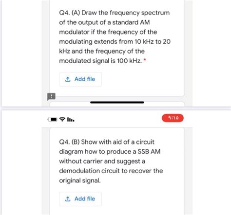 Solved Q4 A Draw The Frequency Spectrum Of The Output Of