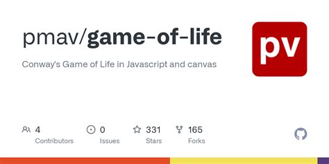 GitHub Pmav Game Of Life Conway S Game Of Life In Javascript And Canvas