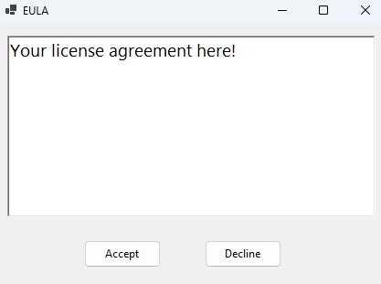 How To Integrate EULA In MSIX Deployed Applications